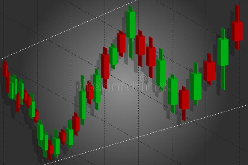 Candle graph stock vector. Illustration of uptrend, cost - 28371532