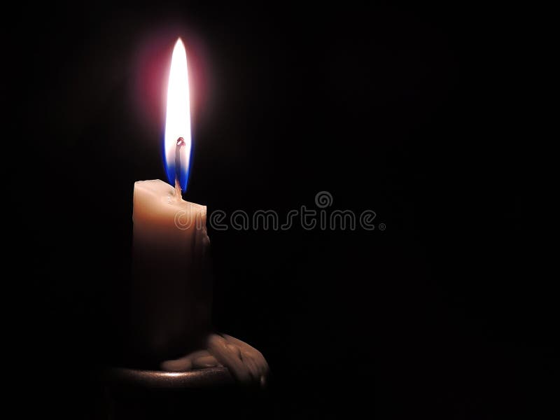 Candle in half light stock image. Image of intimacy - 130803779