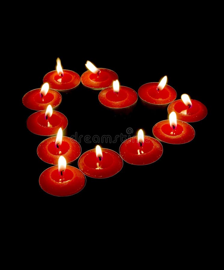 Candle heart stock photo. Image of friend, flame, emotion - 12475204