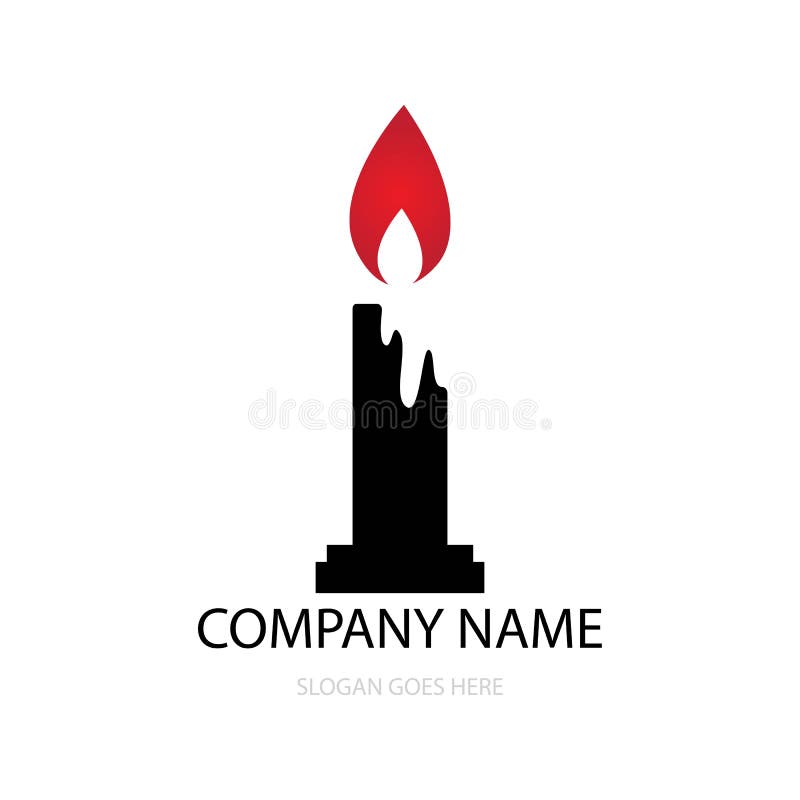 Candle logo vector stock vector. Illustration of dark - 173898500