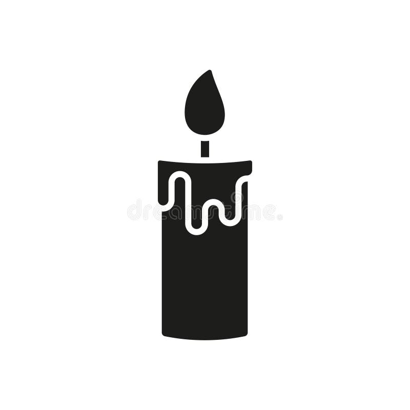 Candle Icon Vector Basic Design Simple and Modern Stock Illustration ...