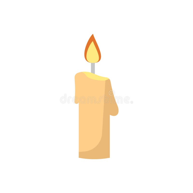 Candle Icon Vector Basic Design Simple and Modern Stock Vector ...