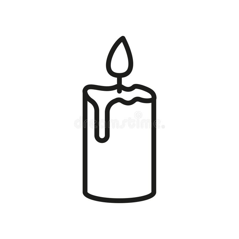 Candle Icon Vector Basic Design Simple and Modern Stock Vector ...