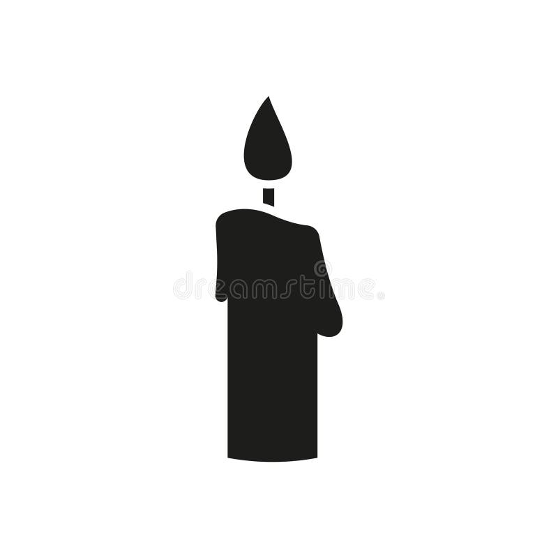 Candle Icon Vector Basic Design Simple and Modern Stock Vector ...