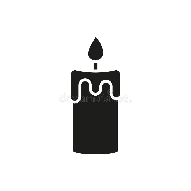 Candle Icon Vector Basic Design Simple and Modern Stock Vector ...
