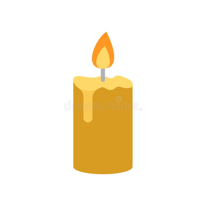 Candle Icon Vector Basic Design Simple and Modern Stock Vector ...