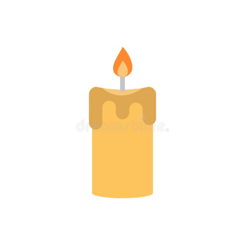 Candle Icon Vector Basic Design Simple and Modern Stock Vector ...