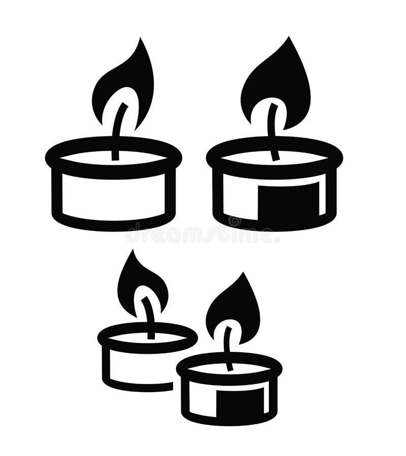 Black Candle Stock Illustrations – 27,289 Black Candle Stock ...