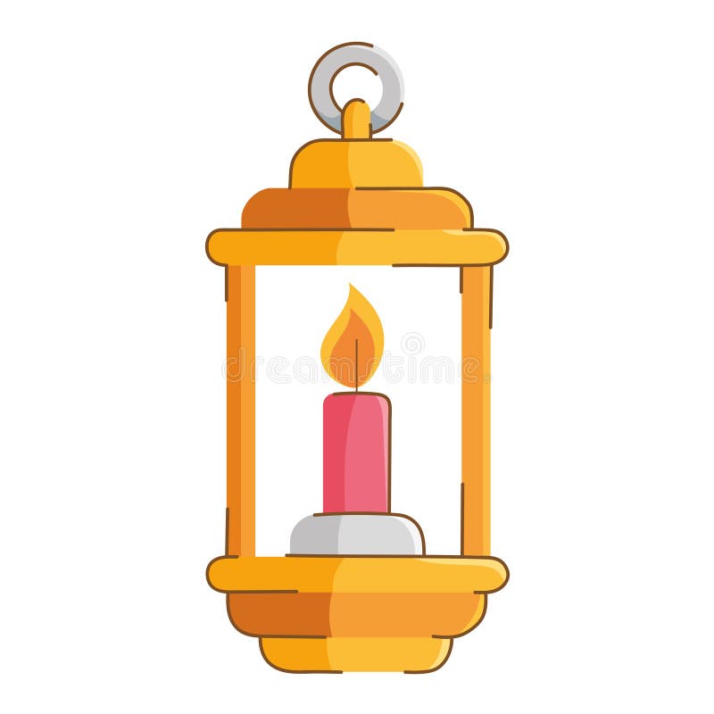 Candle light lamp stock vector. Illustration of icon - 347575140