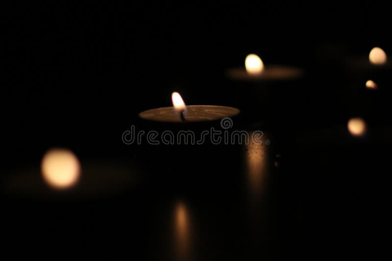 Candle Light Low Light Photography Stock Photo - Image of green, twin ...