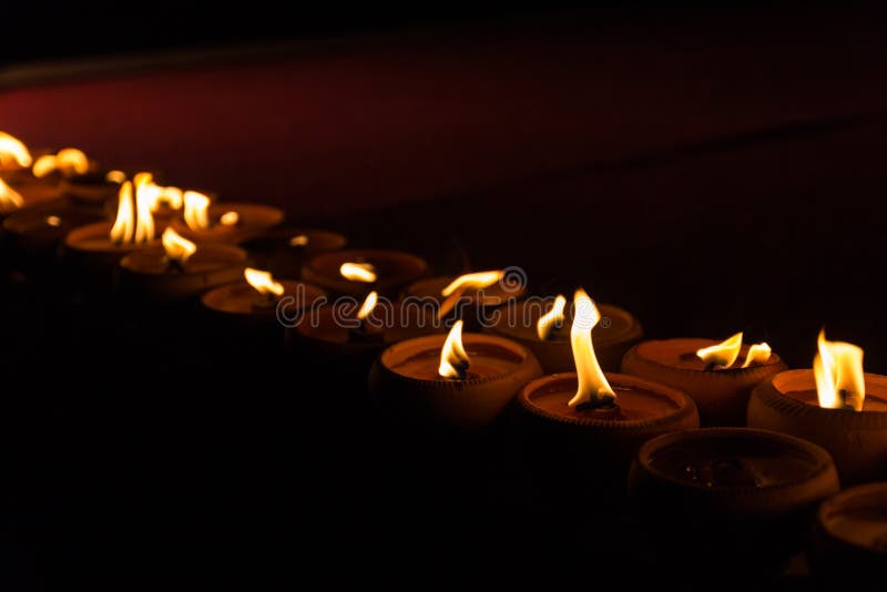 Candle light at night stock photo. Image of religion - 48520564