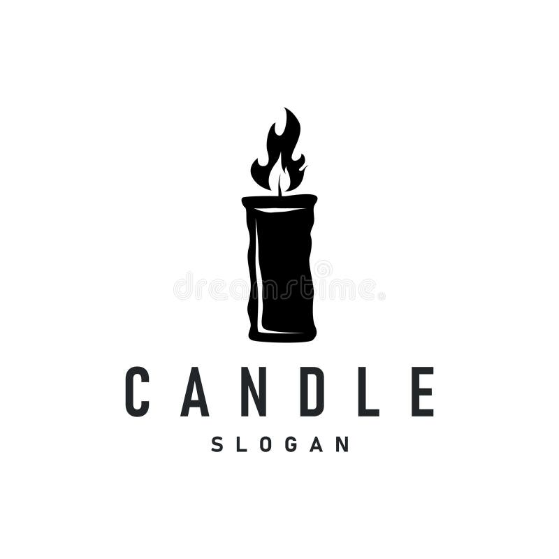 Candle Logo Design Concept Template Illustration Simple Traditional ...
