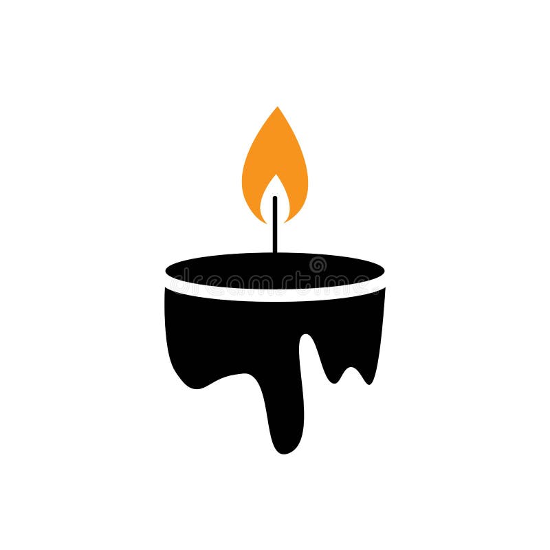 Candle logo vector stock vector. Illustration of warm - 173898507