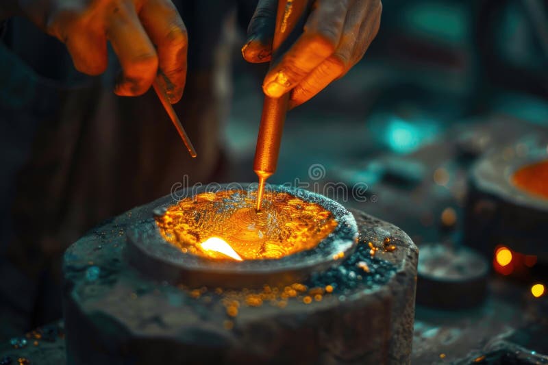 Candle Making Close Up stock image. Image of making - 377247845