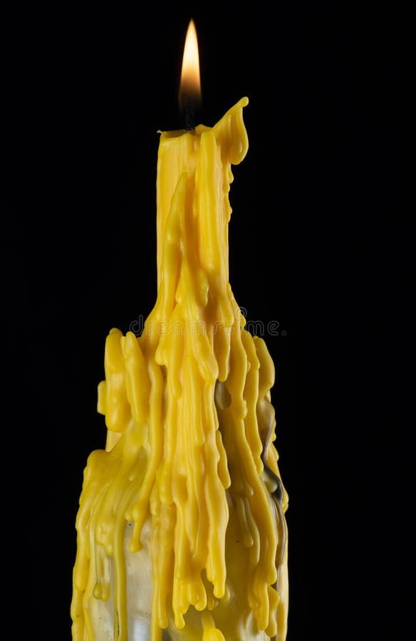 Candle Melting Creating Abstract Shapes and Patterns with Smoke Also ...