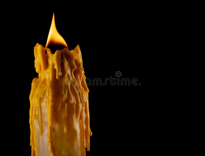 Candle Melting Creating Abstract Shapes and Patterns with Smoke Also ...