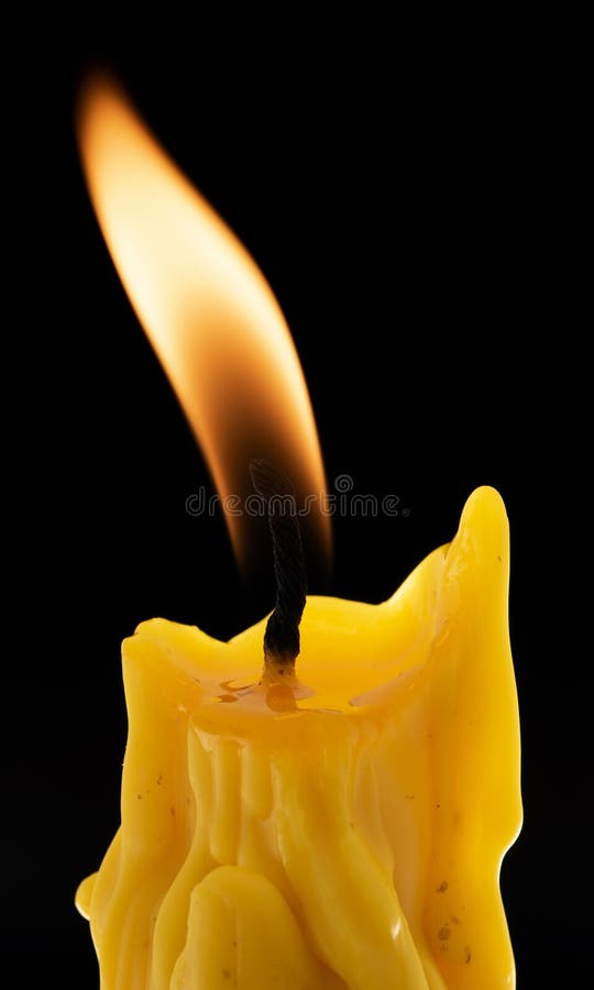 Candle Melting Creating Abstract Shapes and Patterns with Smoke Also ...