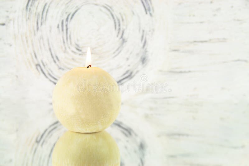 Candle on mirror stock photo. Image of abstract, closeup - 37868006