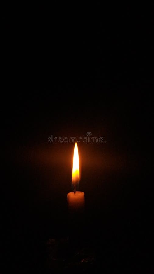 Candle Night Background Nature Flame Romance Suggestion Stock Image ...