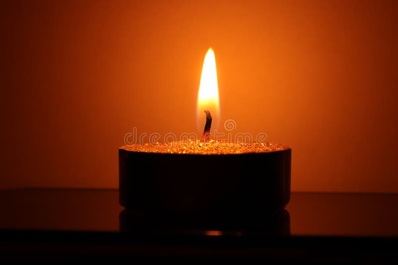 Candle of night stock image. Image of night, brow, black - 108834939