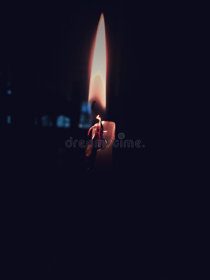 Candle stock image. Image of candle, night, drakness - 117008561