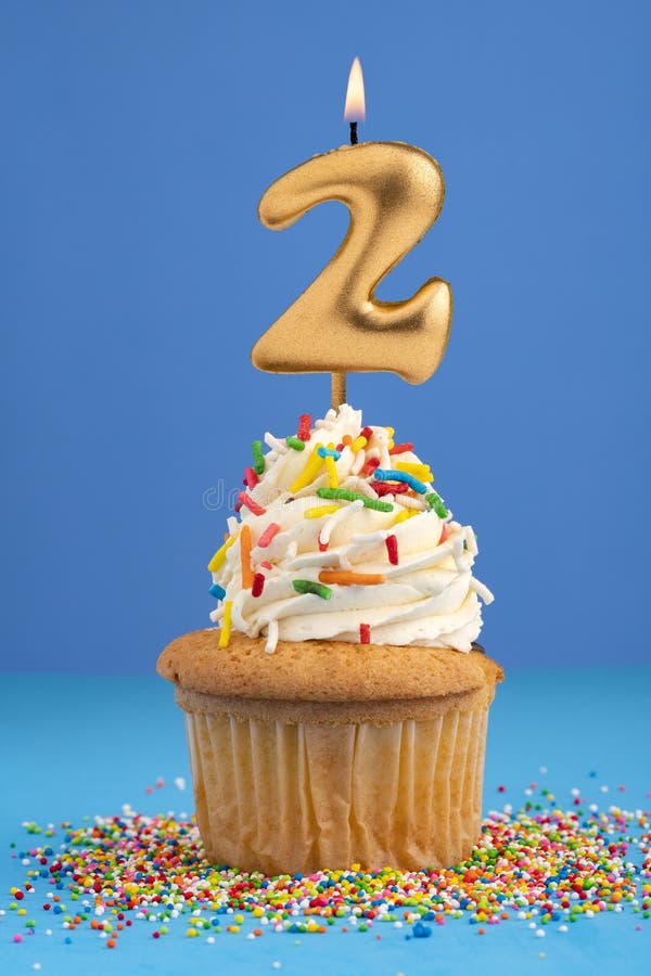 Candle Number 12 in Purple Background - Birthday Card Stock Image ...