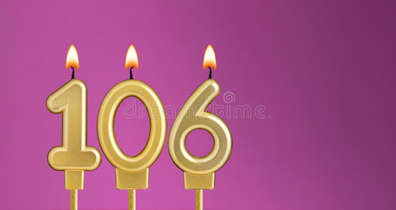 Candle Number 106 Stock Photos - Free & Royalty-Free Stock Photos from ...