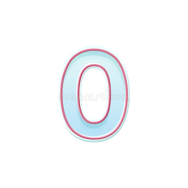 Number Zero Shape Birthday Cake Stock Illustrations – 41 Number Zero ...