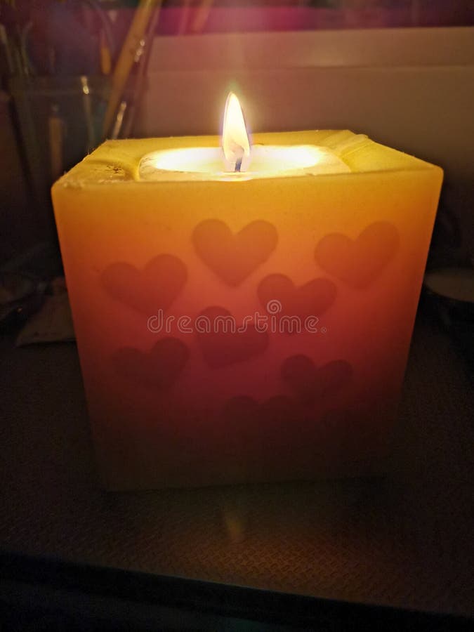 Candle ofâ€‹ Theâ€‹ night stock image. Image of lighting - 194811591