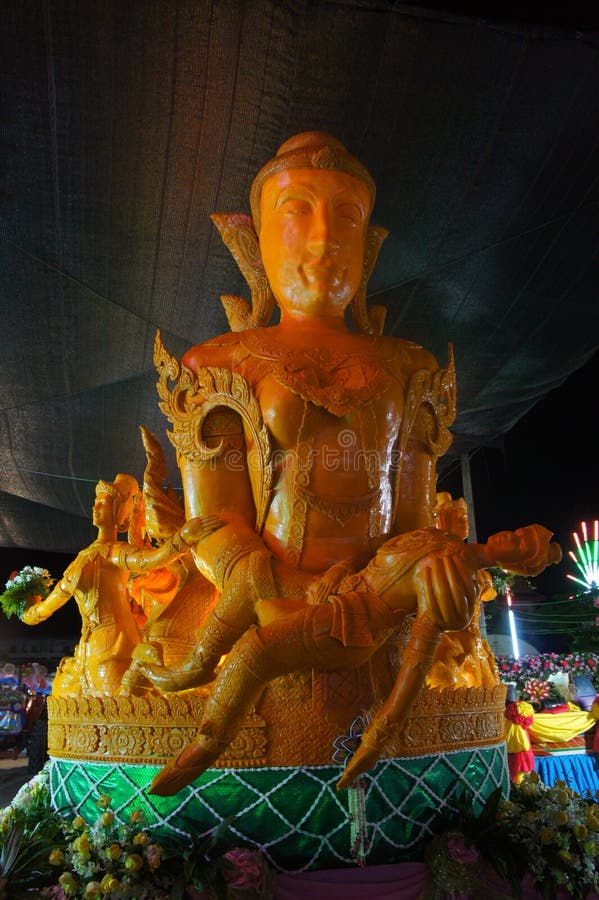 Candle Parade in thailand stock photo. Image of travel - 21091368
