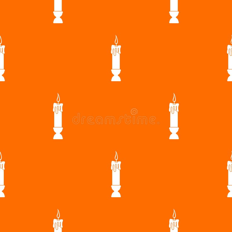 Candle pattern seamless stock vector. Illustration of burn - 101843301