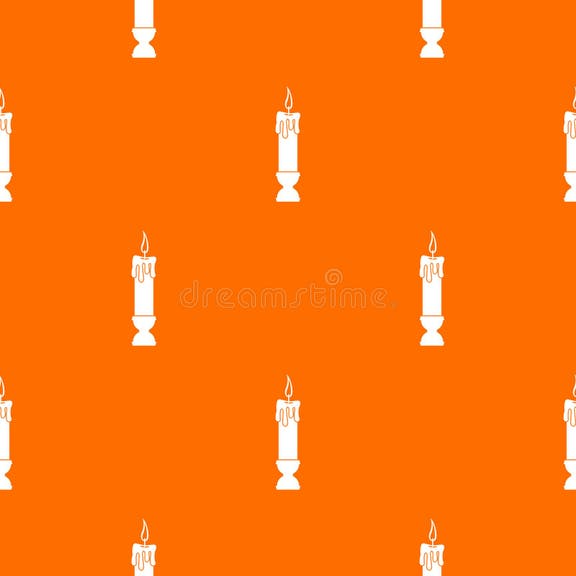 Candle pattern seamless stock vector. Illustration of burn - 101843301