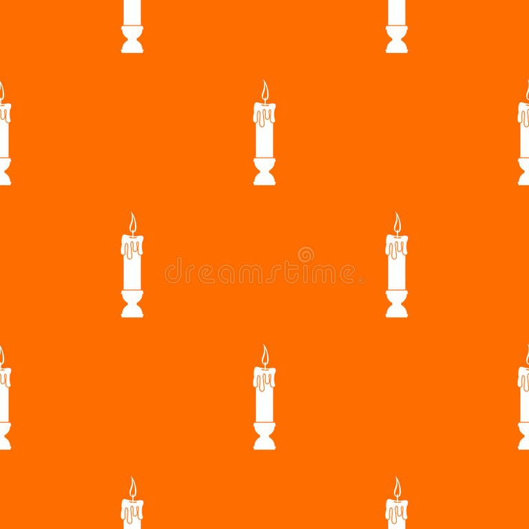 Candle pattern seamless stock vector. Illustration of burn - 101843301