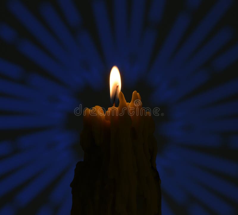 Candle with Pattern and Textured Colourful Shadowed Background Stock ...