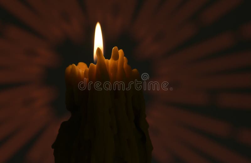 Candle with Pattern and Textured Colourful Shadowed Background Stock ...