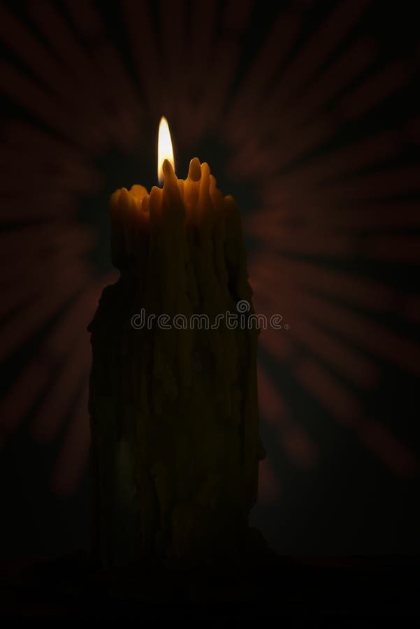 Candle with Pattern and Textured Colourful Shadowed Background Stock ...