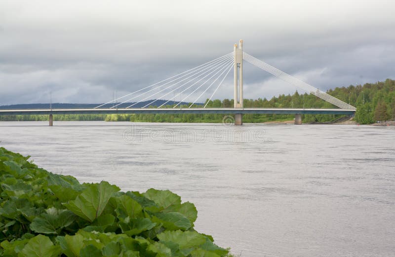 Bridge in Rovaniemi stock photo. Image of finland, rovaniemi - 5410188