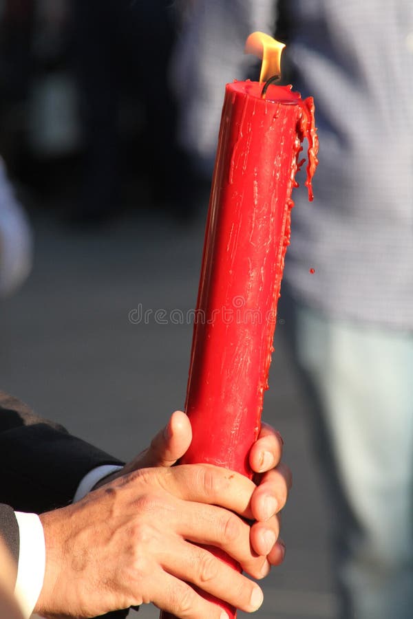Candle red stock photo. Image of fire, spirituality, religious - 44841682