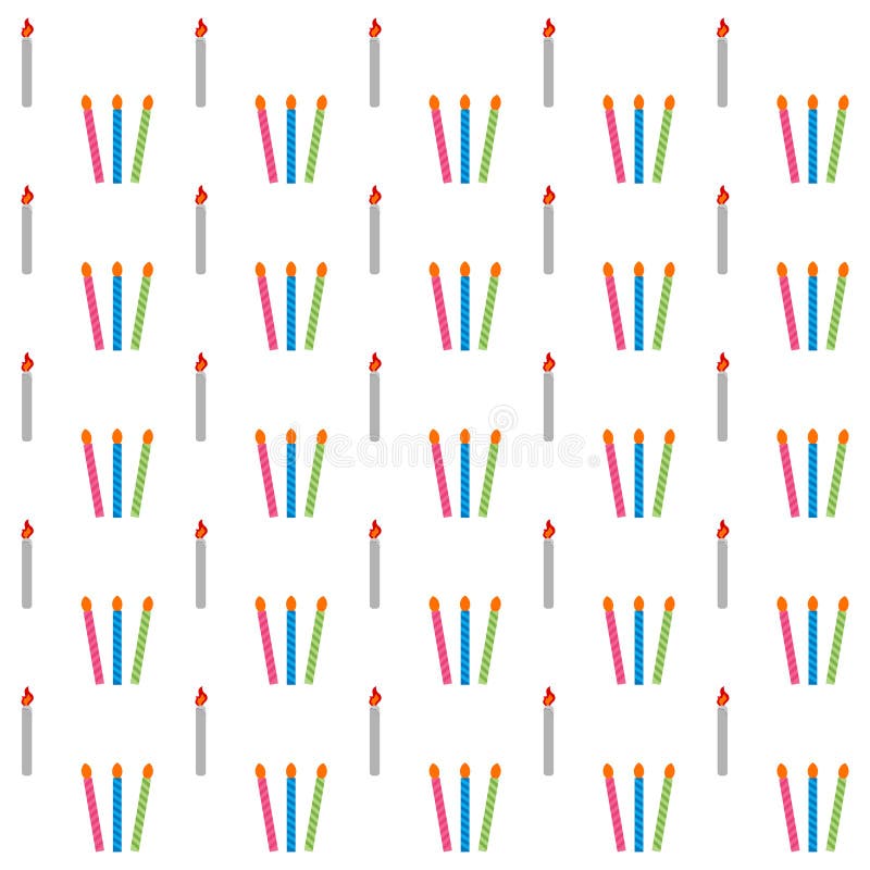 Candle Seamless Pattern Background.Colorful Wallpaper Vector ...