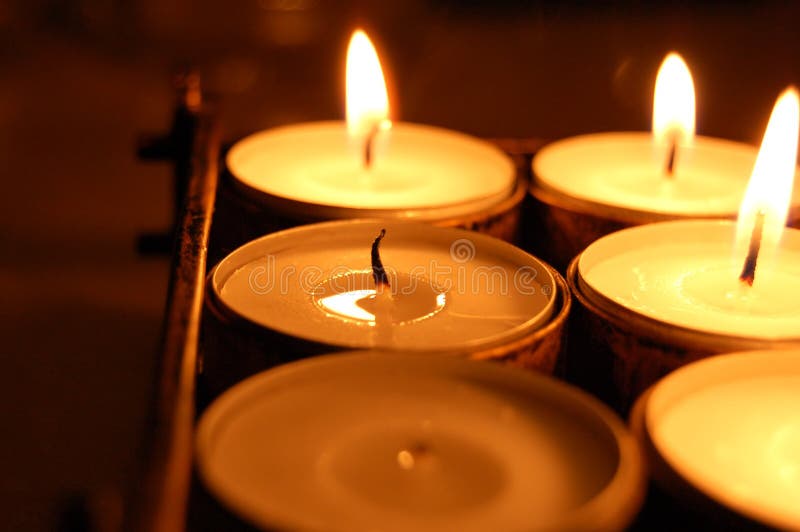 Candle with side flame stock image. Image of ignite, religious - 4695643