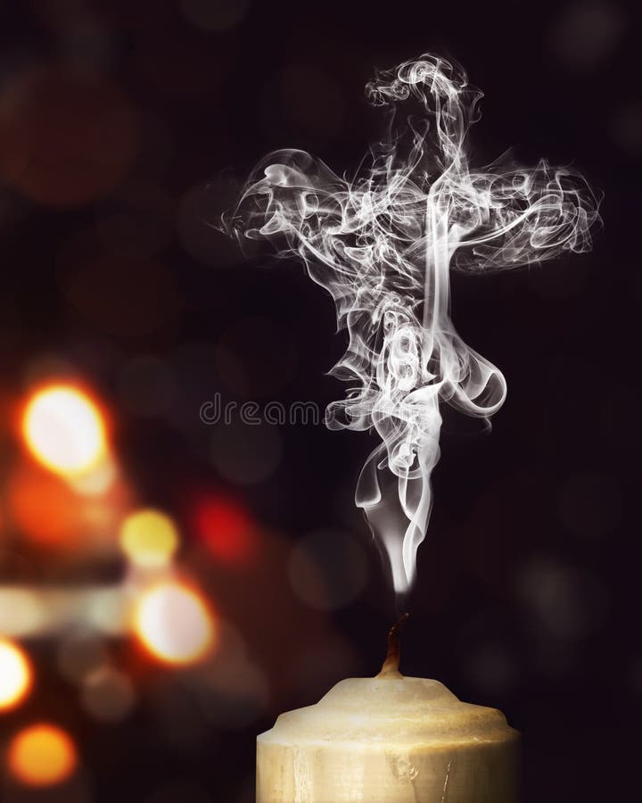 Smoke cross stock image. Image of conceptual, abstract - 5332153