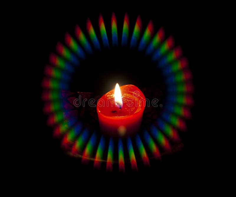 Candle with Star Nebula Halo Stock Photo - Image of candle, color: 42782762