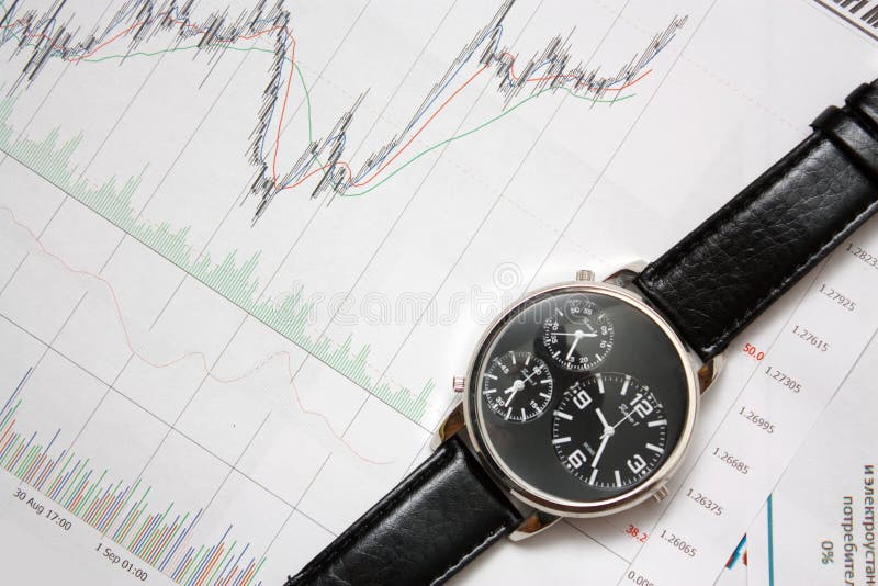 Candle Stick Graph and Bar Chart of Stock Market Investment Trad Stock ...