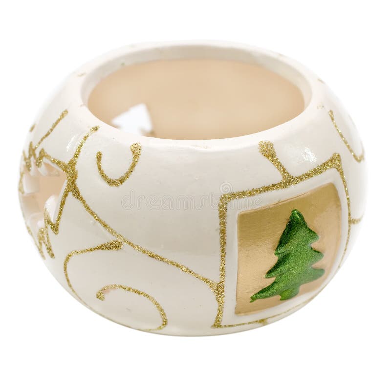 Candle support stock image. Image of white, isolated, winter - 7268459