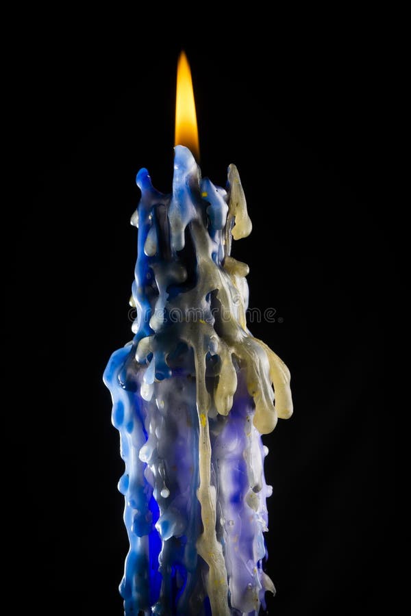 Candle Wax Dripping from Wax Candle Showing Textures Stock Image ...