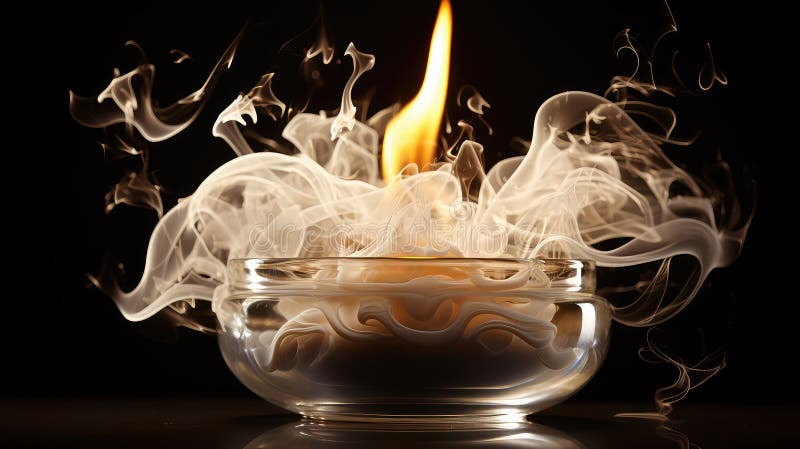 Candle White Smoke Transparent Stock Illustration - Illustration of ...