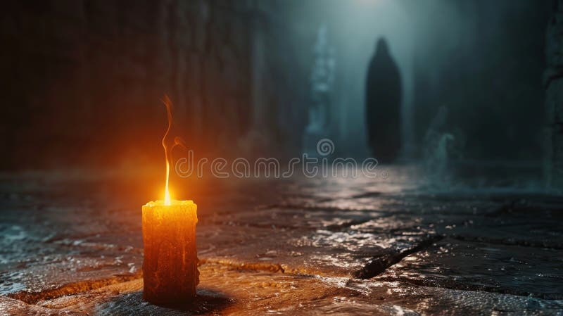 Candlelight Ceremony with Holy Fire in Orthodox Easter Tradition Stock ...