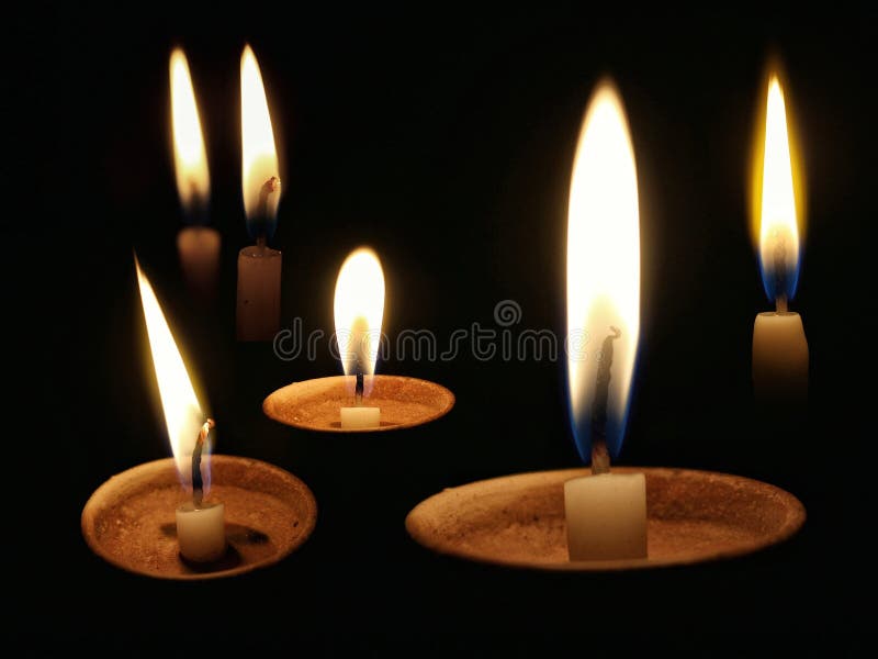 Candlelight in the dark stock image. Image of dark, fire - 170002161