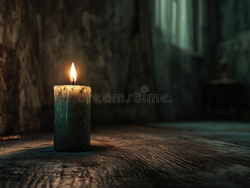 Candlelight in an Evil Setting Stock Image - Image of candle, faded ...