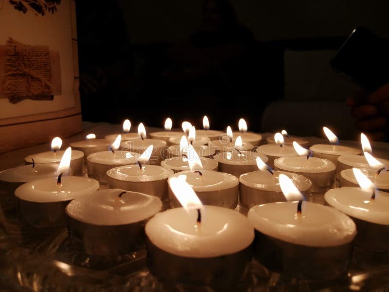 Candlelight stock image. Image of light, candles, environment - 166671789